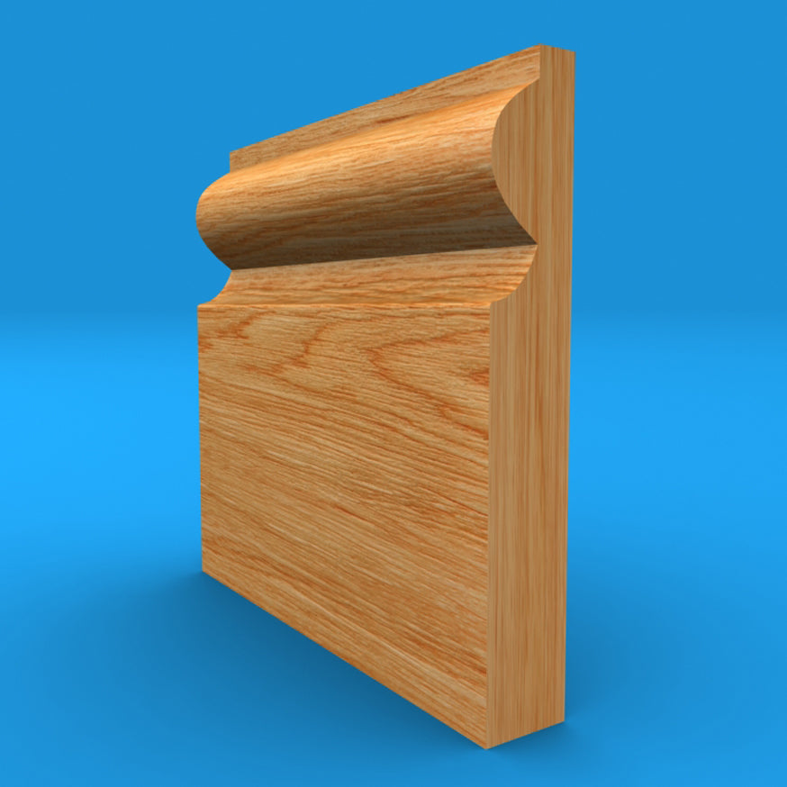 Torus Oak Skirting Board - First Grade Solid Oak Torus Profile – Metres ...